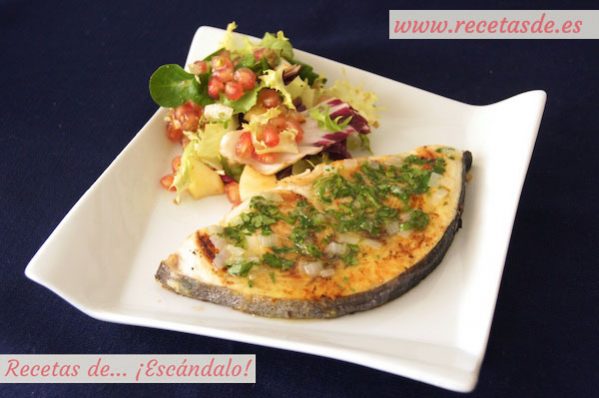Emperador a la plancha con salsa verde - Recetas de Escándalo