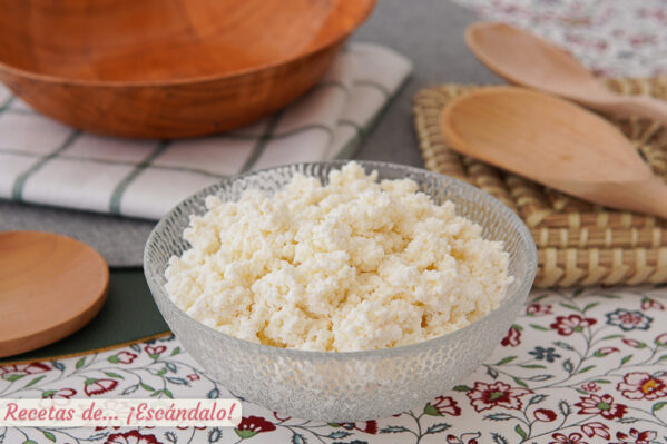 Cómo hacer requesón casero. Receta muy fácil - Recetas de ¡Escándalo!